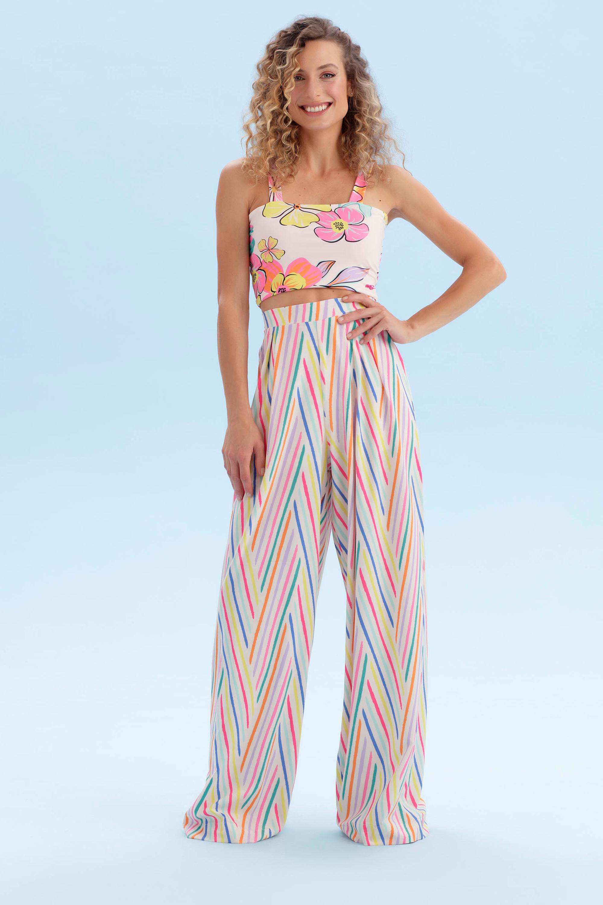 Conjunto Calça e Blusa Mãe Mon Sucré Color Brise